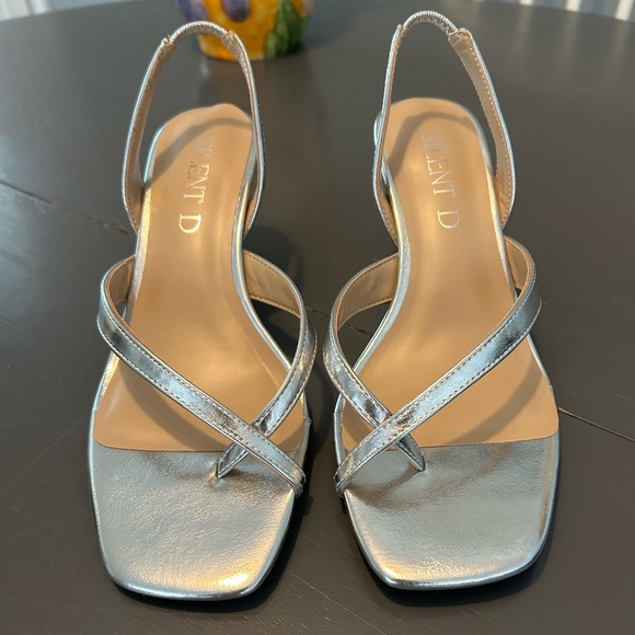 Anthropologie | Shoes | Nib Anthro Silent D Strappy Slingback Kitten ...